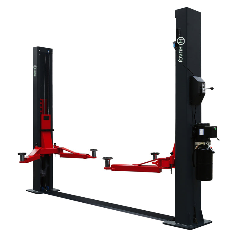 3.5 Ton 2 Post Base Plate Car Hoist dual point release Model TCH YL235 ...